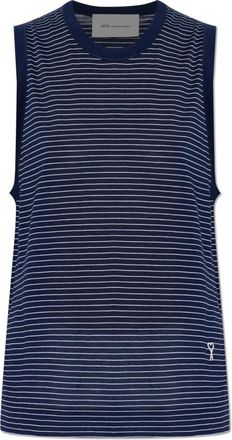 Ami Femme, Tops, Bleu, Taille: 38 FR Top &agrave; C&ocirc;tes