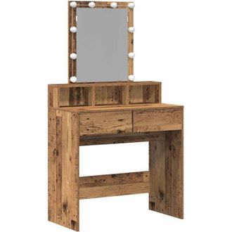 vidaXL Coiffeuse Bois Ancien 80 x 41 x 144,5 cm Bois ding&eacute;nierie Vidaxl