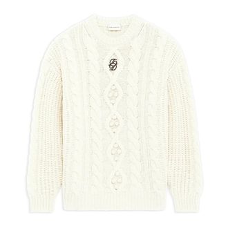 Dr&ocirc;le de Monsieur Rundhals-Strickware - - Knitwear - Damen - Wei&szlig; - M