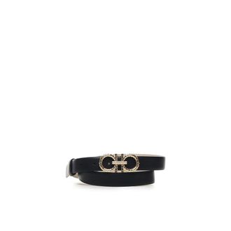 Ferragamo Schlangenmuster Wendbarer Lederg&uuml;rtel - - Accessories - Damen - Schwarzk - 100 CM