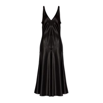 J.W.Anderson Zweilagiges Satinkleid - - Dresses - Damen - Schwarzk - S