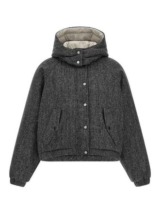 Brunello Cucinelli Daunenmantel - Grau