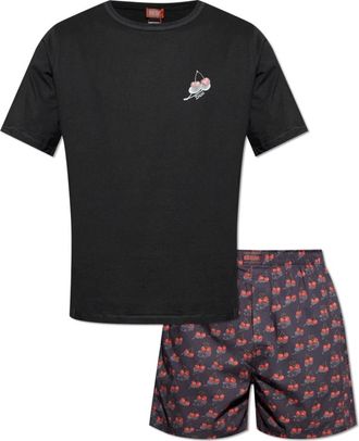 Diesel Kit-James Zweiteiliger Pyjama Set - - Nightwear & Lounge - Herren - Schwarzk - XL
