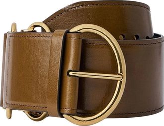 Chlo&eacute; unisex, Accessoires, Brun, Taille: M Chain Detail Wide Belt
