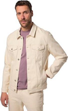 JP1880 Truckerjacke, Natural, Biobaumwolle, Gots Zertifiziert Jacket, Beige Clair, 4XL Hommes