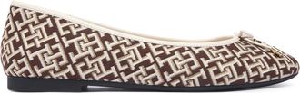 Tommy Hilfiger Ballerinas Tommy Hilfiger Th Charm Jacquard Ballerina FW0FW09504 Bunt