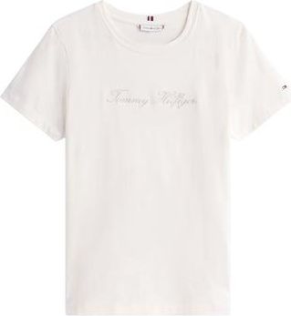 Tommy Hilfiger T-shirt &agrave; col ras-du-cou et logo brod&eacute;