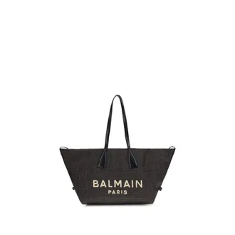 Balmain Track Shoulder Bag - Black