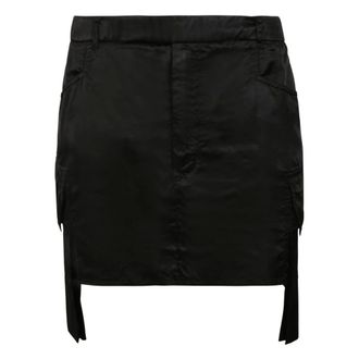 Rick Owens Femme, Jupes, Noir, Taille: 40 FR Stefan Mini Skirt