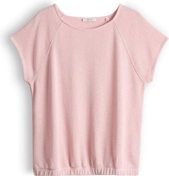 OPUS Kurzarmshirt Svalla aus Jersey mit Strick Optik leicht elastischer Stoff, nat&uuml;rlicher Griff, Casual