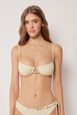 Calzedonia Balconette-bikinioberteil Wild Jungle Wei&szlig;