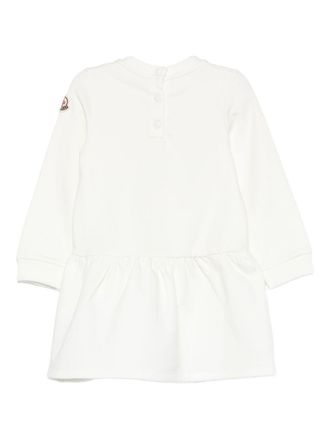 Moncler Girls Enfant Dress White Cotton; Elastane