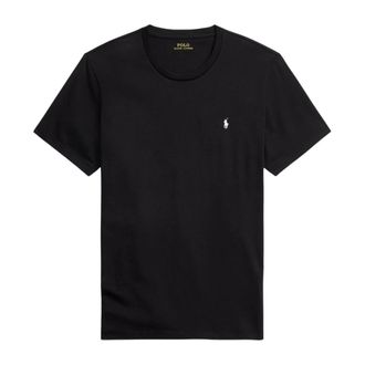 Ralph Lauren Homme, Tops, Noir, Taille: L T-shirt Pony brod&eacute;