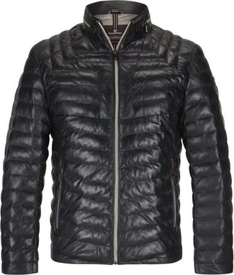 Milestone Lederjacke MSMalik Steppjacke aus Lammleder mit Stehkragen