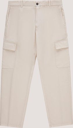 Circolo 1901 Cargo Trousers in Twill Light Beige / 48