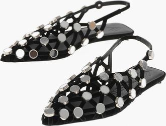 The Attico Slingback-Ballerinas GRID mit Spiegel-Details The Attico