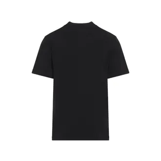 Moncler Logo-Embroidered T-Shirt - Black