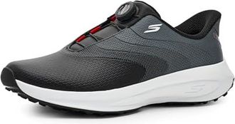 Skechers Go Mens Waterproof Synthetic Twist-fit Dial Closure Spike Less Golf Shoe, Chaussures Homme, Noir et Blanc, 46 EU