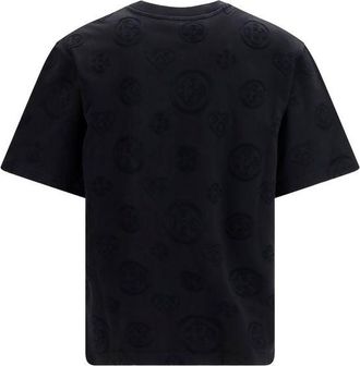 Casablanca Logo-Embroidered Monogram T-Shirt - Black