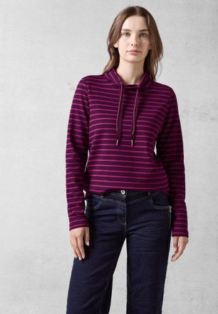 Cecil Langarmshirt aus softem Materialmix