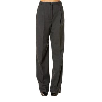 Max Mara Femme, Pantalons, Gris, Taille: 42 FR Pantalone gessato