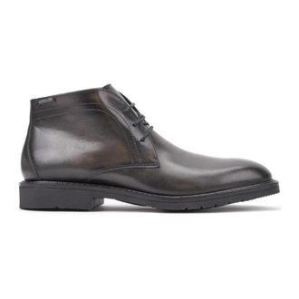 Mephisto Handgemachte Dunkelgraue Lederstiefel f&uuml;r M&auml;nner - - Shoes - Herren - Grau - 40 EU