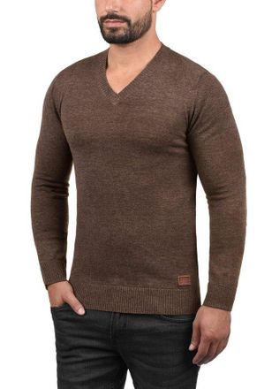 Blend Strickpullover BHLasse Feinstrickpullover mit aufgestickten Ellenbogenpatches