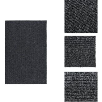 vidaXL Vidaxl - Schmutzfangl&auml;ufer 100x150 cm Anthrazit - Schmutzfangmatte - L&auml;ufer - Teppichboden - Wohnzimmerteppich - Flurmatten