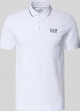 Emporio Armani Regular Fit Poloshirt mit Logo-Print