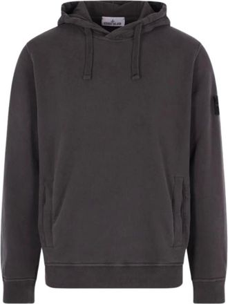 Stone Island Homme, Sweatshirts et sweats &agrave; capuche, Gris, Taille: L Sweat &agrave; capuche en coton