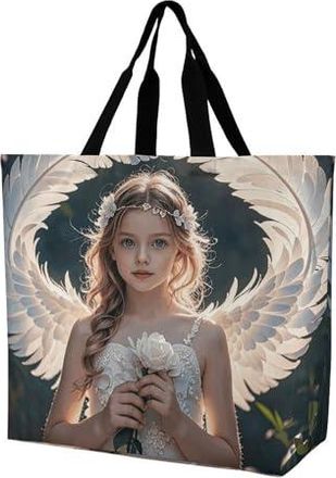 Generic Plumes DAnge Sac Courses D&eacute;contract&eacute; Sacs R&eacute;utilisable Sac A Main Femme Pour Gym Travail Plage