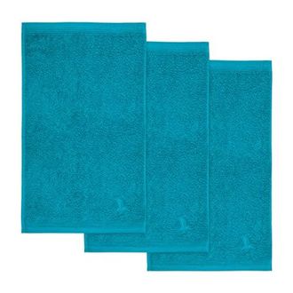 M&ouml;ve Superwuschel Serviette invit&eacute; - Bleu lagon - 30 x 50 cm