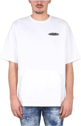 Dsquared2 Homme, Tops, Blanc, Taille: M D2 Surf Board T-Shirt