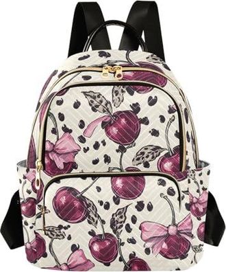 Mnsruu Mini sac à dos pour femme, imprimé léopard, petit sac à dos tendance pour femme, sac à dos décontracté, Multi862, S