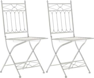 Clp 2er Set Klappstuhl Asina antik wei&szlig;