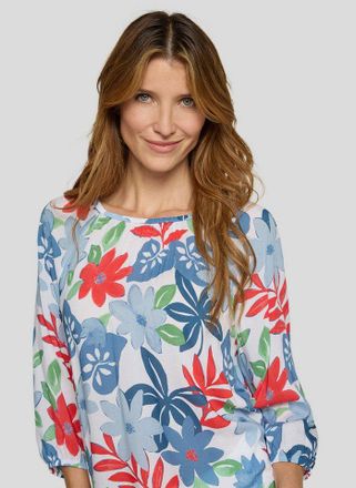 Rabe Klassische Bluse mit All-Over Print