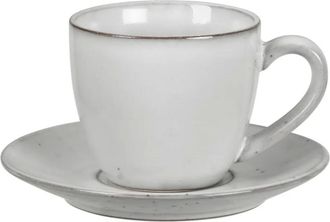 Broste Copenhagen Tasse Sous Tasse Nordic sand en grès Broste Copenhagen