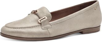 Tamaris Damen Klassische Ballerinas, Frauen Flats,Comfort Lining,TOUCHit-Fußbett,Slip-ons,klassisch elegant,Ballerinen,Champagne,40 EU