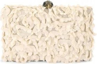 Kurt Geiger Femme, Sacs, Beige, Taille: ONE Size Crystal Kensington Clutch
