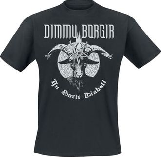 Dimmu Borgir in sorte diaboli Homme T-Shirt Manches Courtes Noir M 100% Coton Regular/Coupe Standard