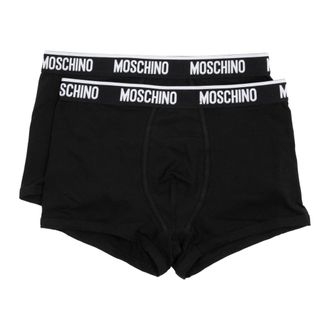 Moschino Einfarbige Boxershorts 2er-Pack - - Underwear - Herren - Schwarzk - XS