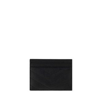 Saint Laurent Womens Black Calf Leather Bos Taurus Wallet