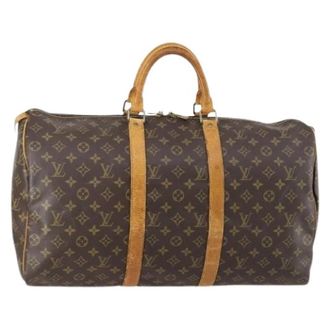 Louis Vuitton Pre-owned Canvas Weekend Bag - - Pre-owned - Damen - Braun - ONE SIZE