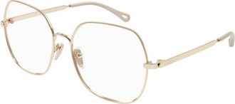 Chlo&eacute; Femme, Accessoires, Jaune, Taille: 57 MM Rectangular Optical Frame
