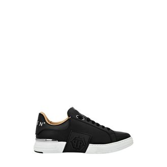 Philipp Plein Lo-Top Leder-Sneakers - - Shoes - Herren - Schwarzk - 44 EU