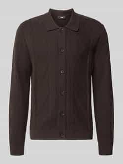 Cinque Strickjacke mit Strukturmuster Modell YARO