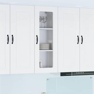 vidaXL vidaXL Armoire de cuisine avec stockage Kalmar Blanc 40 x 31 x 100 cm
