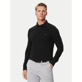 Tommy Hilfiger Poloshirt 1985 MW0MW20183 Schwarz Regular Fit