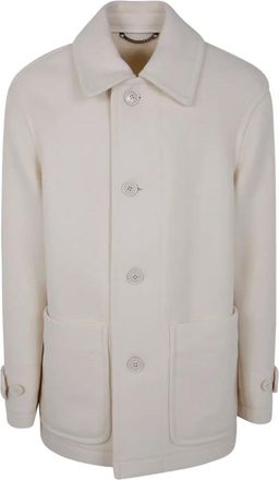 Dries Van Noten Homme, Manteaux, Blanc, Taille: S Manteaux Crois&eacute;s