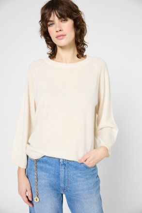 Gerard Darel Pull &agrave; col rond en cachemire - JAYLENE - Ecru